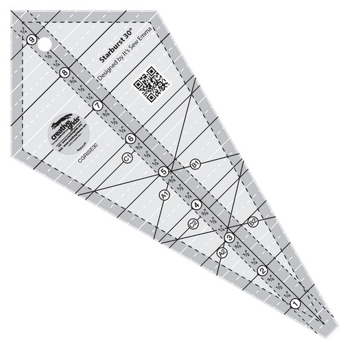 Creative Grids Starburst 30 Degree Triangle Quilt Ruler (CGRISE30) | eBay