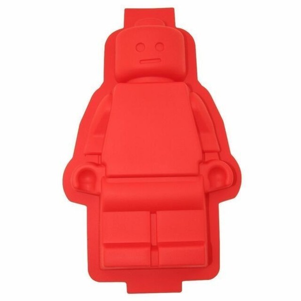 XXL LEGO Man Cake Mould Figure Silicone Baking Pan Tray Mold Soap Party ...