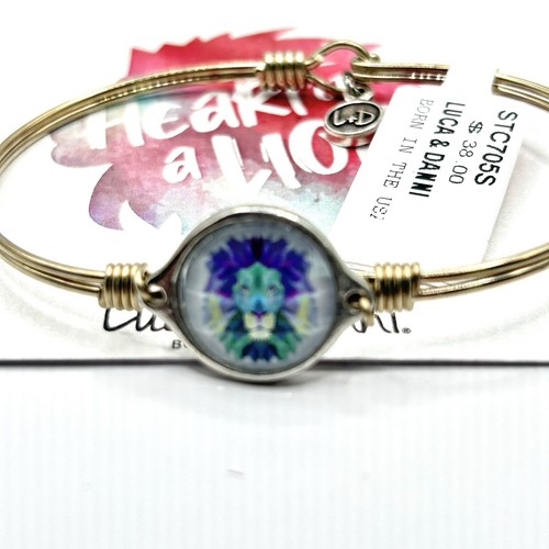 Luca + Danni Heart Of A Lion Charm Bracelet Silver Tone, Size Regular ...