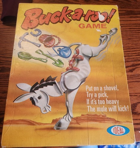 Buckaroo Buck-a-roo Game Vintage Boxed 1970 Ideal Toy Corp. No. 2354-9 ...