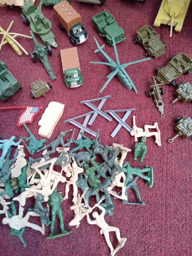 61 Tim-Mee & Unmarked Soldiers,Jeep,Tank, Helicopters, Extras! | eBay