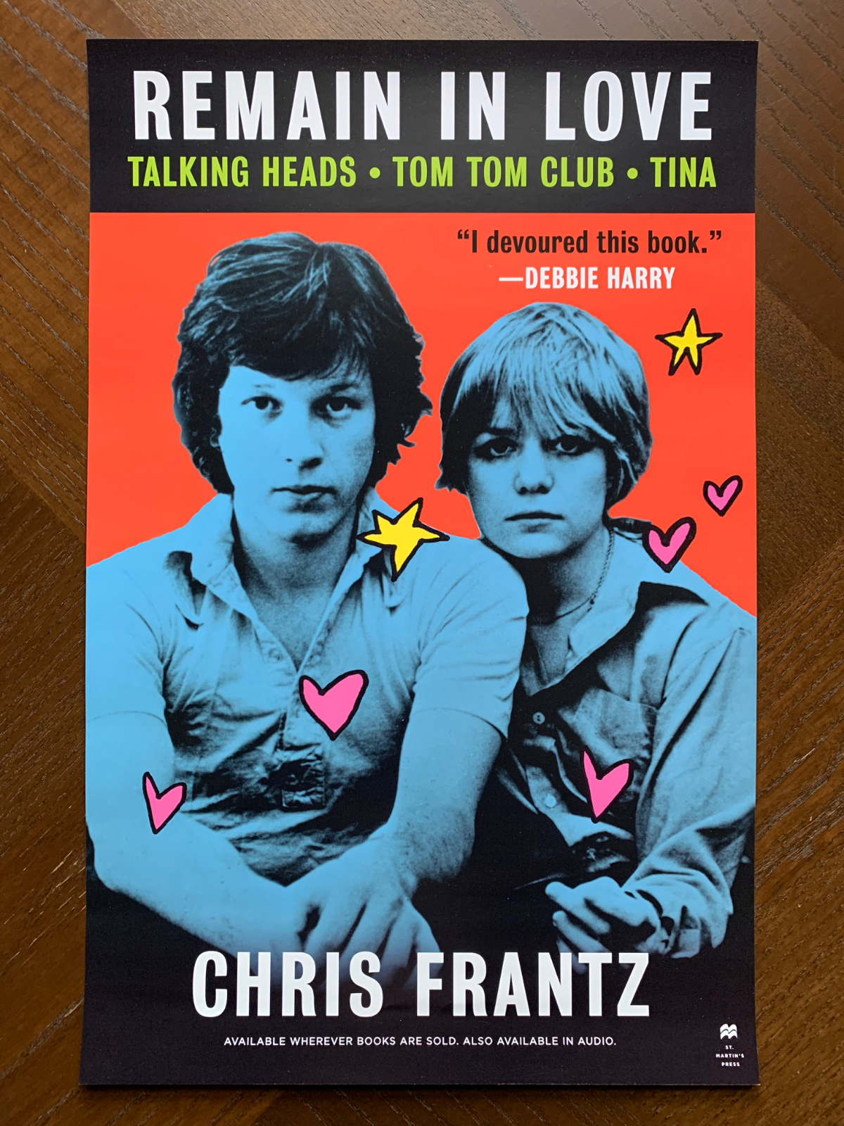 CHRIS FRANTZ/TALKING HEADS Remain In Love Book 11x17 Poster ORIG 2020 ...