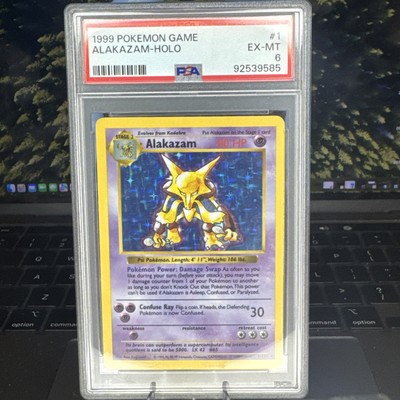 Alakazam 001/102 Base Set (Shadowless) -Unlimited Edition Holo | eBay