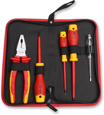 Booher 5-Piece VDE Insulated Electrician Set, 1000V - 0200201 | eBay