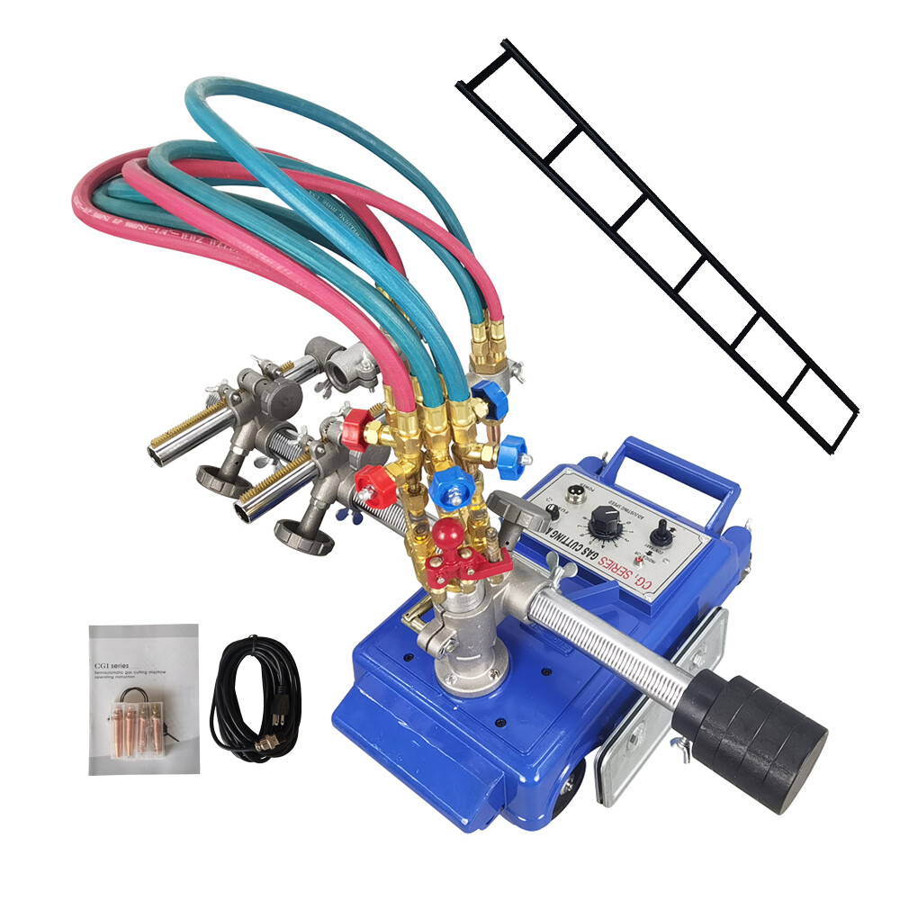 TECHTONGDA Double Torch Track Burner Portable Handle Gas Cutting ...