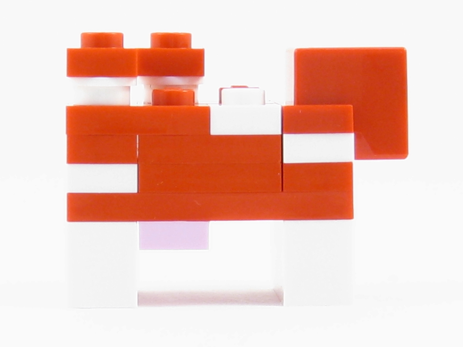 LEGO Minecraft Red White Cow Mooshroom Minifigure Farm Animal Mini Fig ...