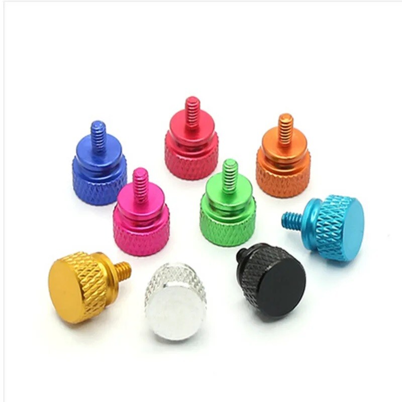 M5*6/8/10/12/15/20mm Aluminum Alloy Knurled Computer PC Case Hand Grip ...