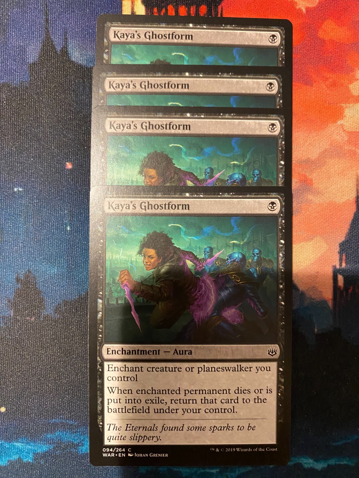 MTG War of the Spark Kayas Ghostform x 4 | eBay