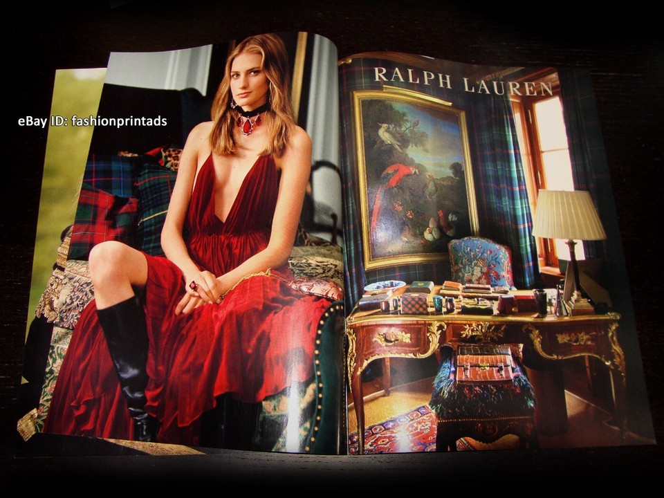 RALPH LAUREN 4-Page PRINT AD Fall 2016 SANNE VLOET Bruce Weber FLORAL pattern | eBay