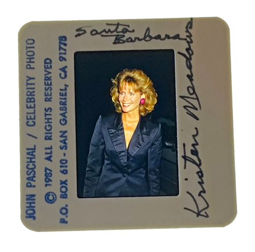 KRISTEN MEADOWS (1987) 35MM TRANSPARENCY SLIDE PHOTO CELEBRITY ACTRESS ...