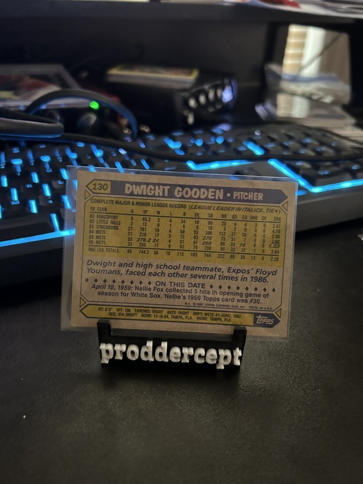 1987 Topps - Tiffany #130 Dwight Gooden | eBay