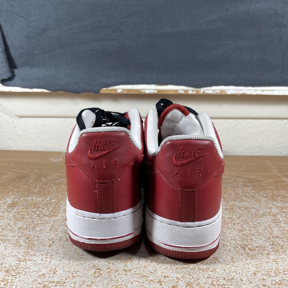 Nike Mens AF1 Air Force 1 '07 Varsity Red White Red Gum Bottom 315122 ...