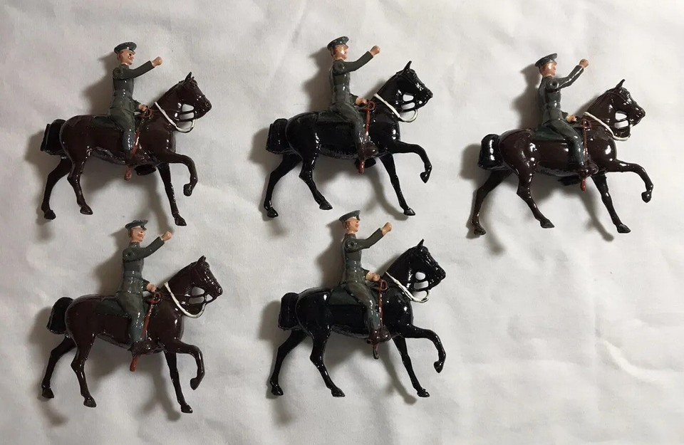 Vtg W Britain Toy Soldiers Set #229 U.S. Calvary Service Dress In ...