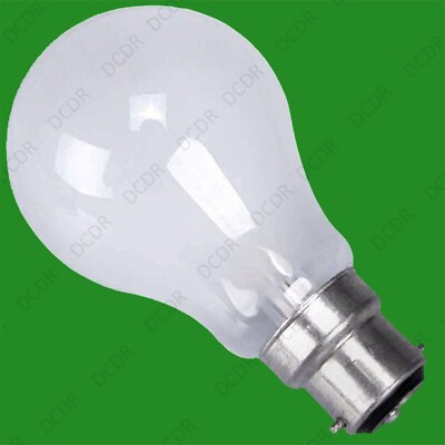 10x 60W GLS Incandescent Dimmable Standard Frosted Pearl BC B22 Light ...
