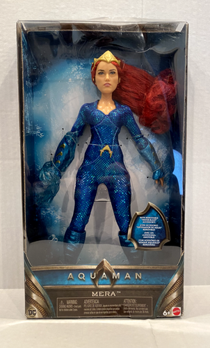 Mattel DC Aquaman Princess Mera Amber Heard Action Figure Doll 12" 2018 ...