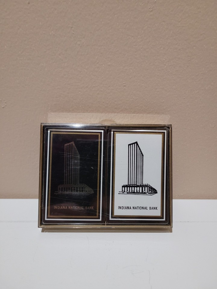 Vintage Indiana National Bank Playing Cards 2 Decks Brand New In ...