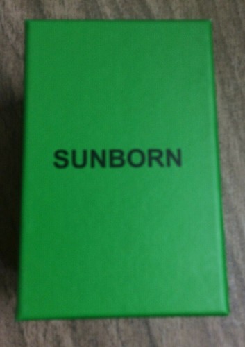 SUNBORN Men's Gold Dress Watch Black Round Day & Date Dial Brand New in ...