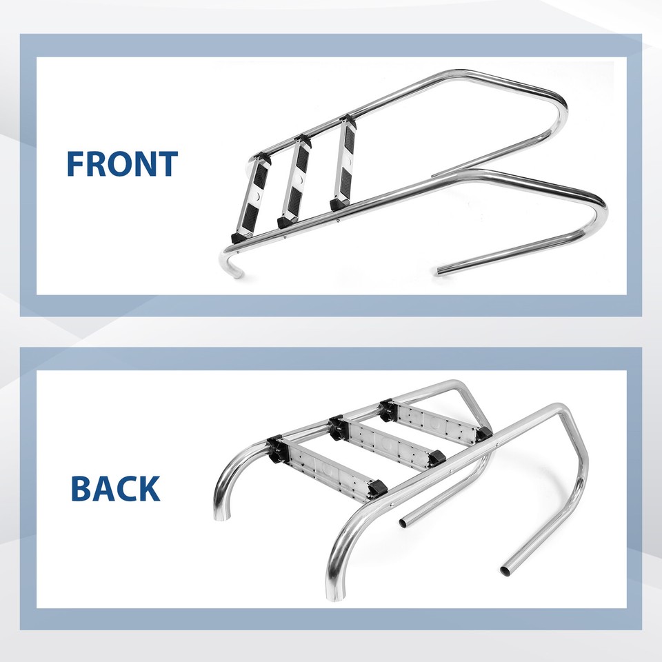 3 Non-Slip Step Ladder 304 Stainless Steel Ladder for Swimming Pool In ...