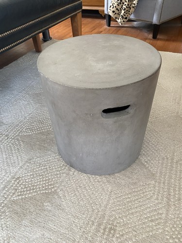 Restoration Hardware Round Concrete Stool Side Table | eBay