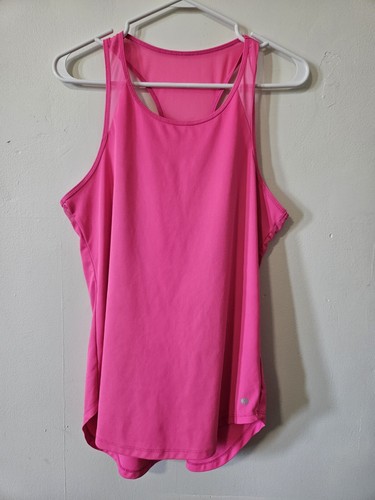 Layer 8 pink tank top racer back see through back active wear ...
