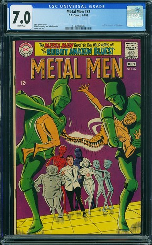 Metal Men # 32..CGC Universal 7.0 F-VF grade..1968 comic book-re..Last ...