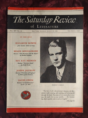 Saturday Review August 15 1936 HERBERT GORMAN ELIZABETH BOWEN | eBay