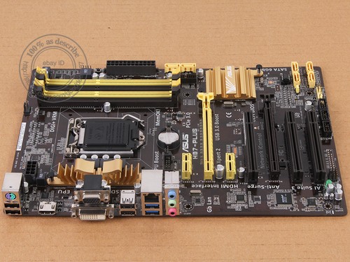 Original ASUS H87-PLUS, LGA 1150/SockeL H3, DDR3 Intel Motherboard H87 ...