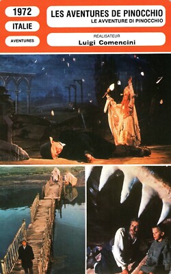 Fiche Cinéma - LUIGI COMENCINI.LES AVENTURES DE PINOCCHIO.1972* | eBay