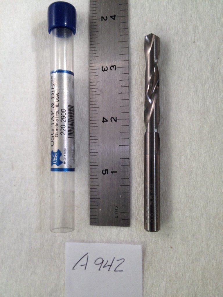 1 NEW OSG LETTER L (.2900") SOLID CARBIDE TWIST DRILL 220-2900 (A942 ...