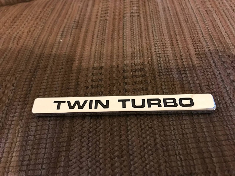 TWIN TURBO TURBOCHARGED "TWIN TURBO" AUTOMOTIVE HOT ROD FENDER TRUNK ...