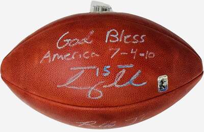 Tim & Robby Tebow Autographed Official Wilson Football (Tebow Holo) | eBay