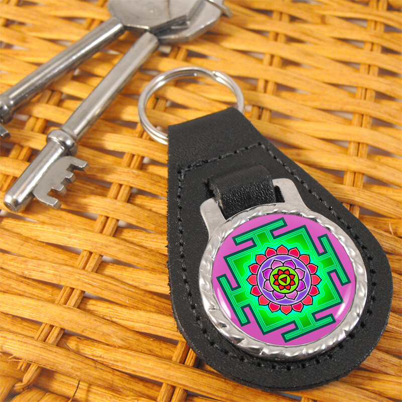 Matangi Yantra Hindu Leather Key Fob | eBay Australia