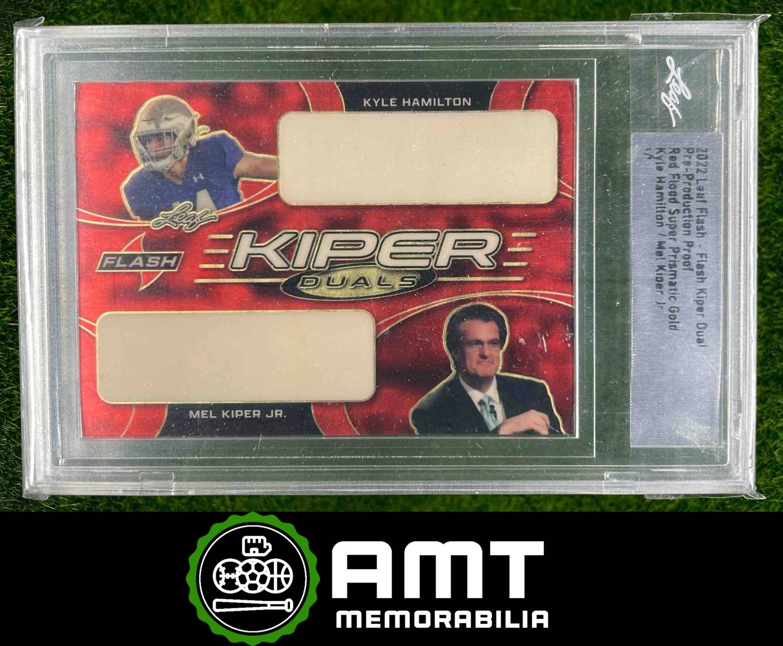 Kyle Hamilton Mel Kiper Jr. 1/1 2022 Leaf Flash Unsigned Pre Production ...