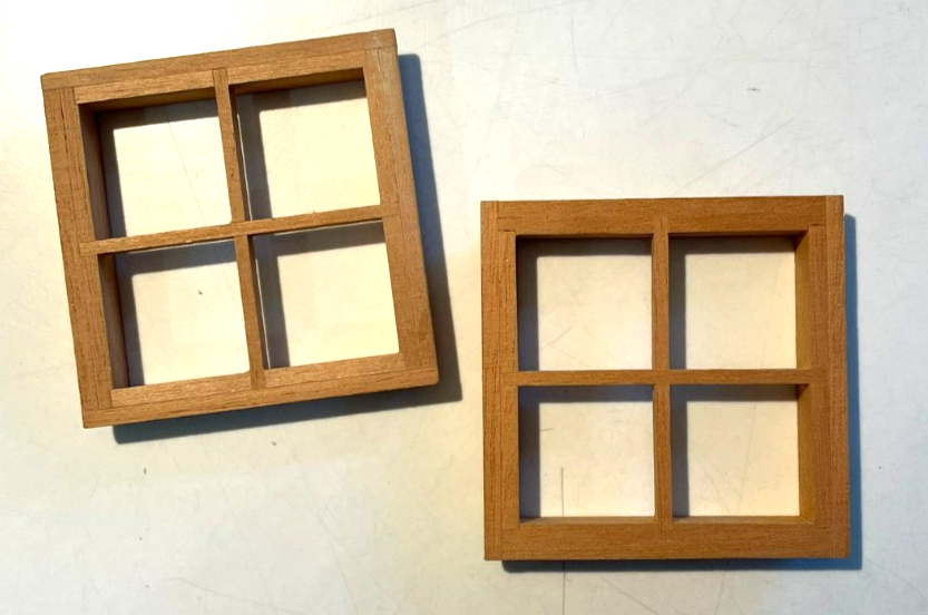 Dollhouse Miniature Windows, Houseworks, 2 1/2" sq, set of 2, New | eBay