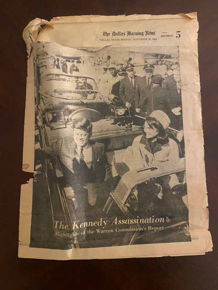 Lot of Original Authentic Dallas Morning News Papers JFK Oswald ...