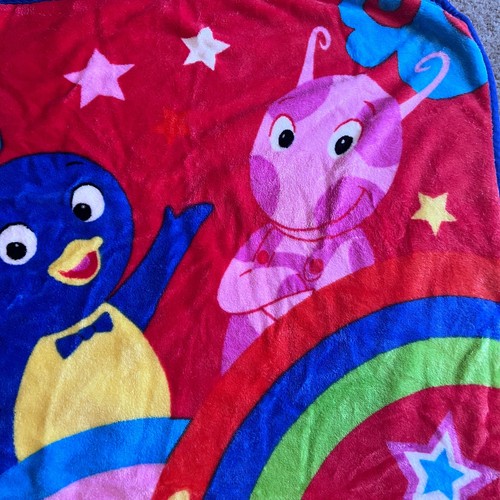 Backyardigans Plush Blanket Tyrone Pablo Uniqua Red Soft Crib Throw ...