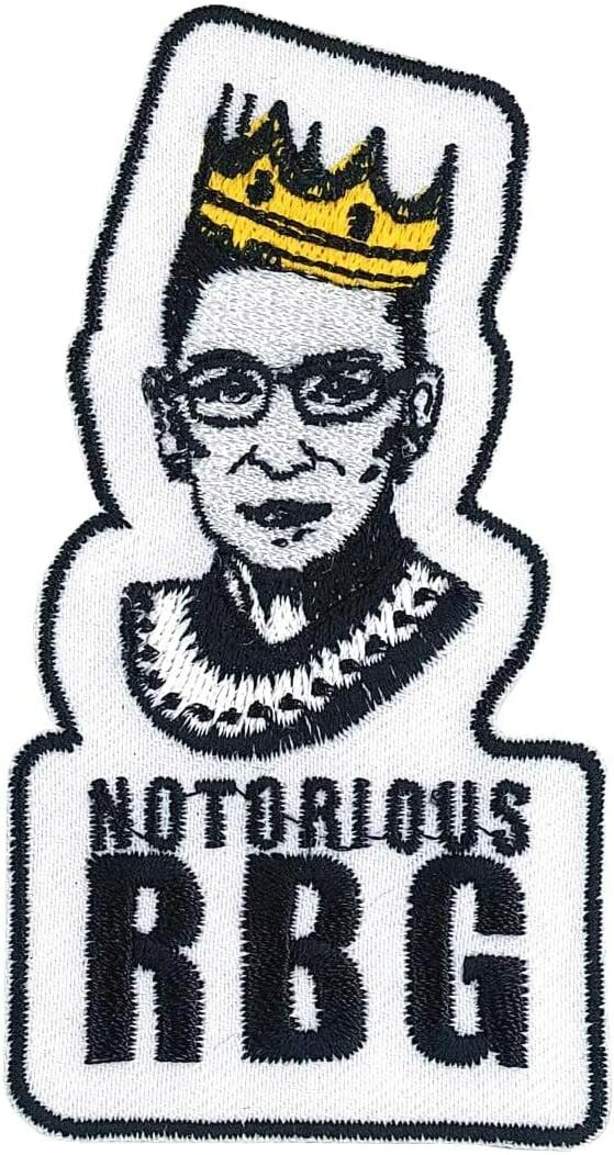 Notorious RBG Iron/Sewn 3.5" Embroidered Patch Supreme Court Justice | eBay