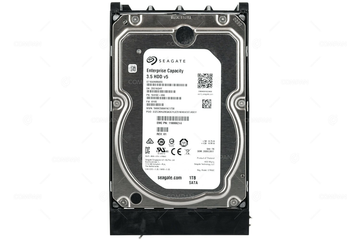 403-0075-02 EMC HARD DRIVE 1TB 7.2K 3G SATA-300 3.5 LFF FOR ISILON X200 ...