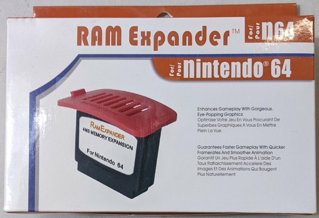 Ram Expander For Nintendo 64 N64 4MB Memory Expansion for sale online ...