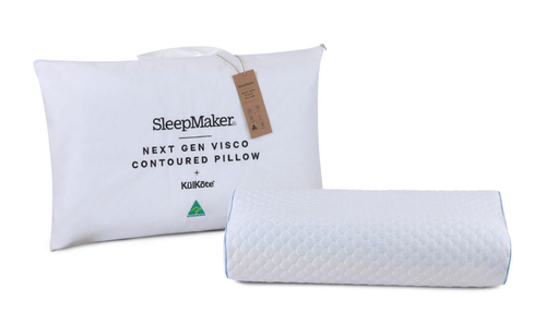 SleepMaker Next Gen Visco Memory Foam with KulKote Cooling Mid Profile ...
