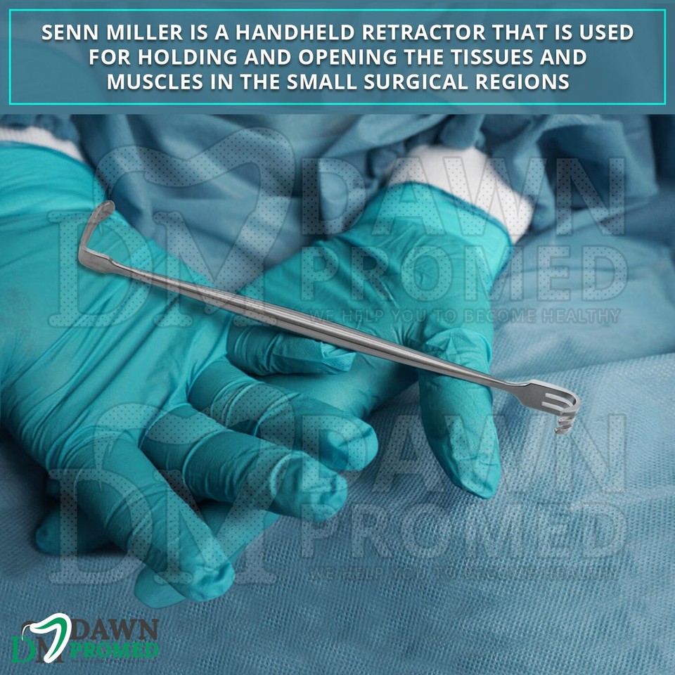 3 Pcs Senn Miller Retractor Blunt 6 3/8″ D/Ended Dermatology Surgical ...