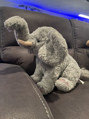 Gray Stuffed Elephant, 16” Tall FAO Schwarz | eBay