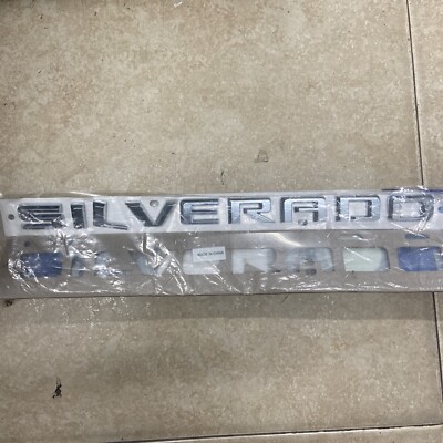 19-20 CHEVY SILVERADO FENDER EMBLEM PLATE OEM 23400375 | Left | Chrome ...