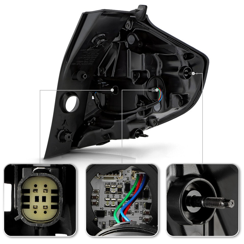 For 2022 2023 2024 GMC Terrain SLE|SLT|AT4 w/ Black Trim Outer Tail ...