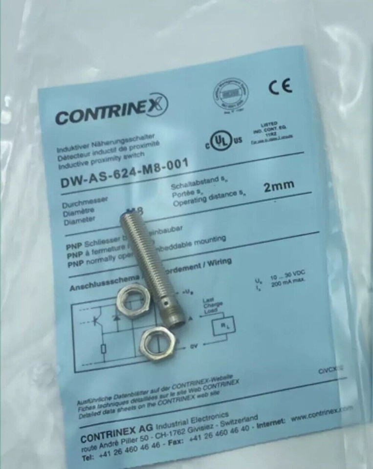 1PCS New Contrinex DW-AS-624-M8-001 Sensor Proximity Switch | eBay