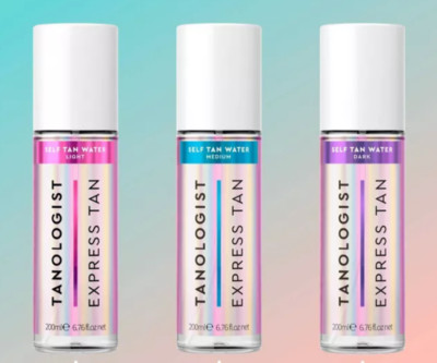 Tanologist Express Self Tan Water 6.76 oz spray 200ml Light/Medium/DARK ...