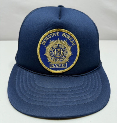 NYPD Detective Bureau Patch Hat Ball Cap New York Police Department ...
