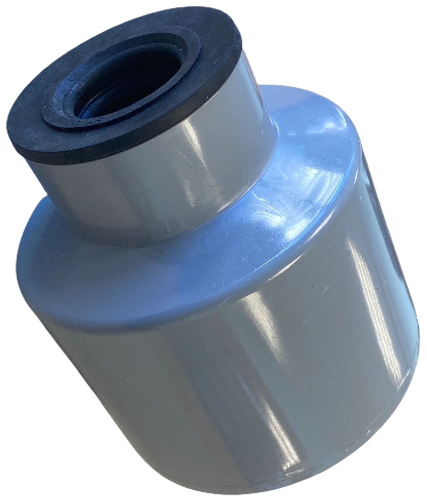 Grey 110mm Soil Pipe Adapter Reducer to 32mm Waste Pipe Pushfit Rubber ...