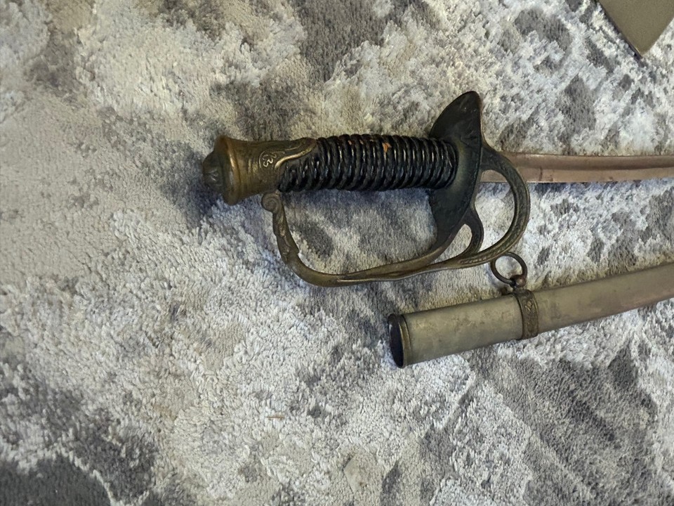 Two M1872 Ames Cavalry Officers Swords with Scabbards and with a ...