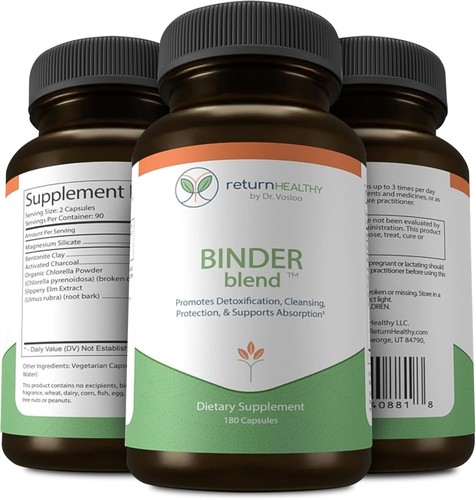 Binder Blend - Toxin Binder Supplement Detox Capsules for a Healthy Gut ...